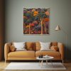 Colourful Elephant in the Forest | Henri Rousseau Style Poster | Retro ...